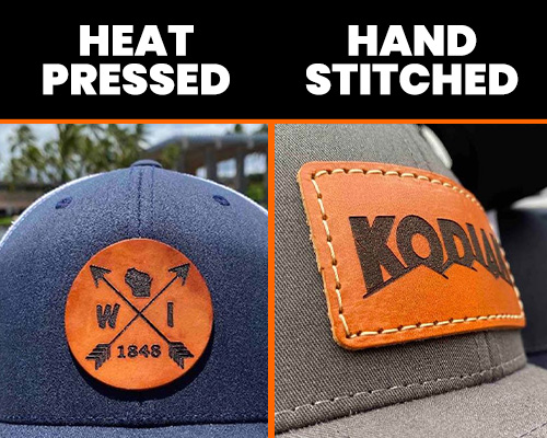 ADD ON: Stitch on your Leather Patch | Replaced Heat Pressed Method ...